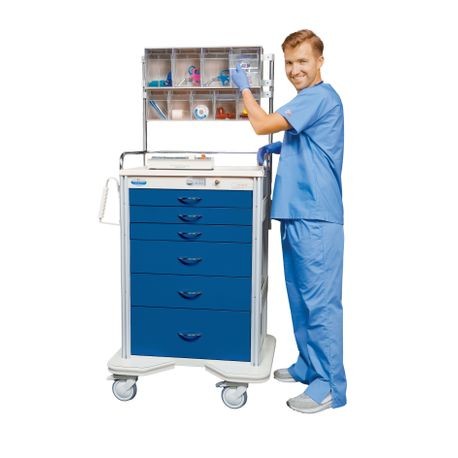 Aluminum 24" 5-Drawer Electronic Touchpad Cart, Slate Blue – Armstrong ...